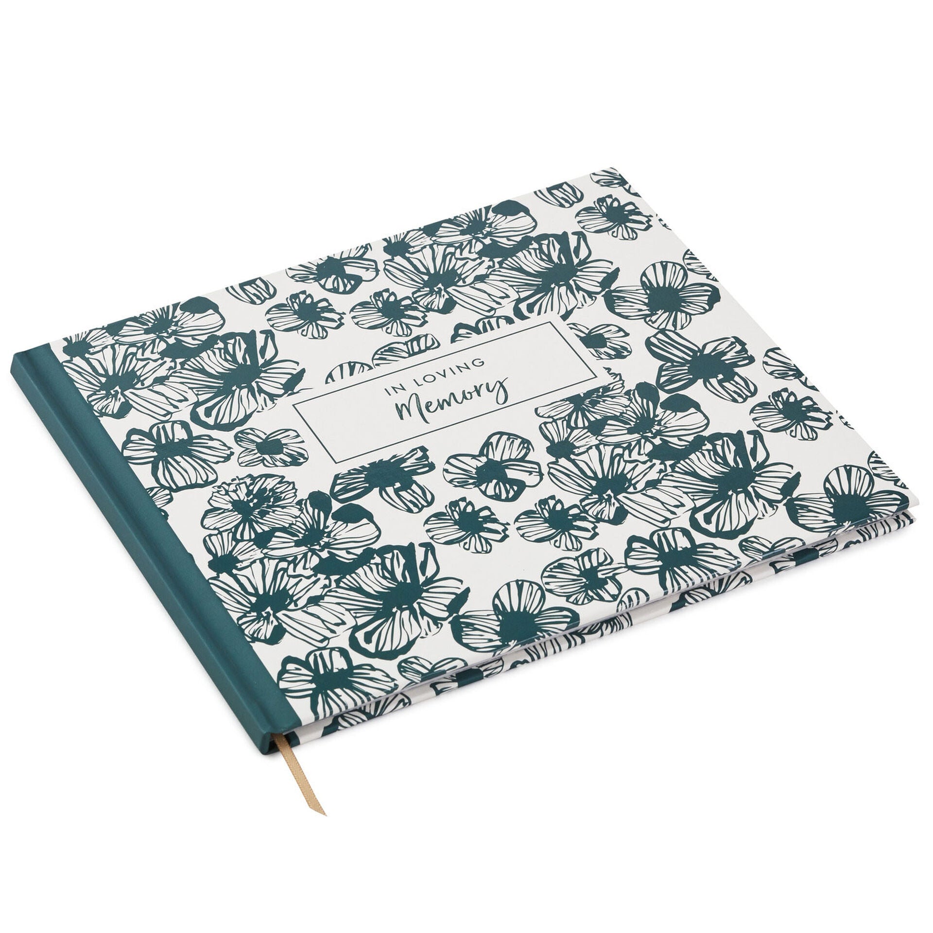 Hallmark In Loving Memory Floral Funeral Guest Book – Steve's Hallmark