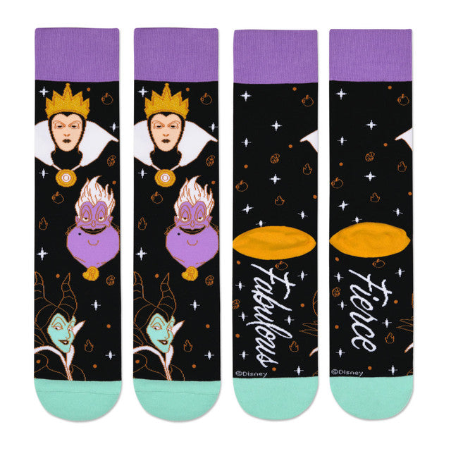Hallmark Disney Villains Fierce and Fabulous Crew Socks – Steve's Hallmark
