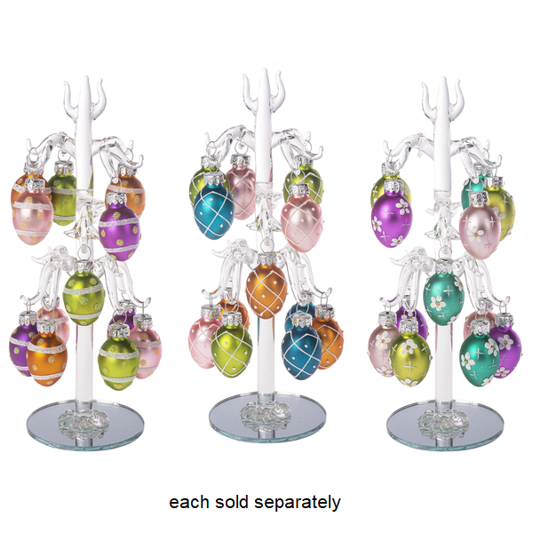 8" Handblown Easter Tree with 12 Egg Ornaments – Steve's Hallmark