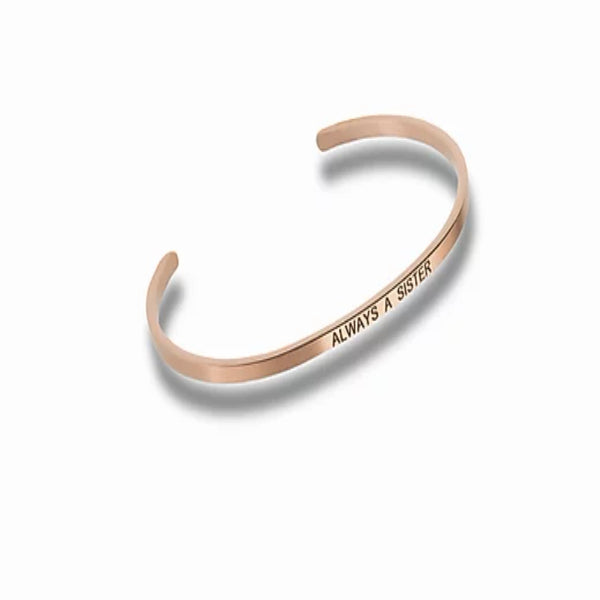 Rose gold sister bracelet store