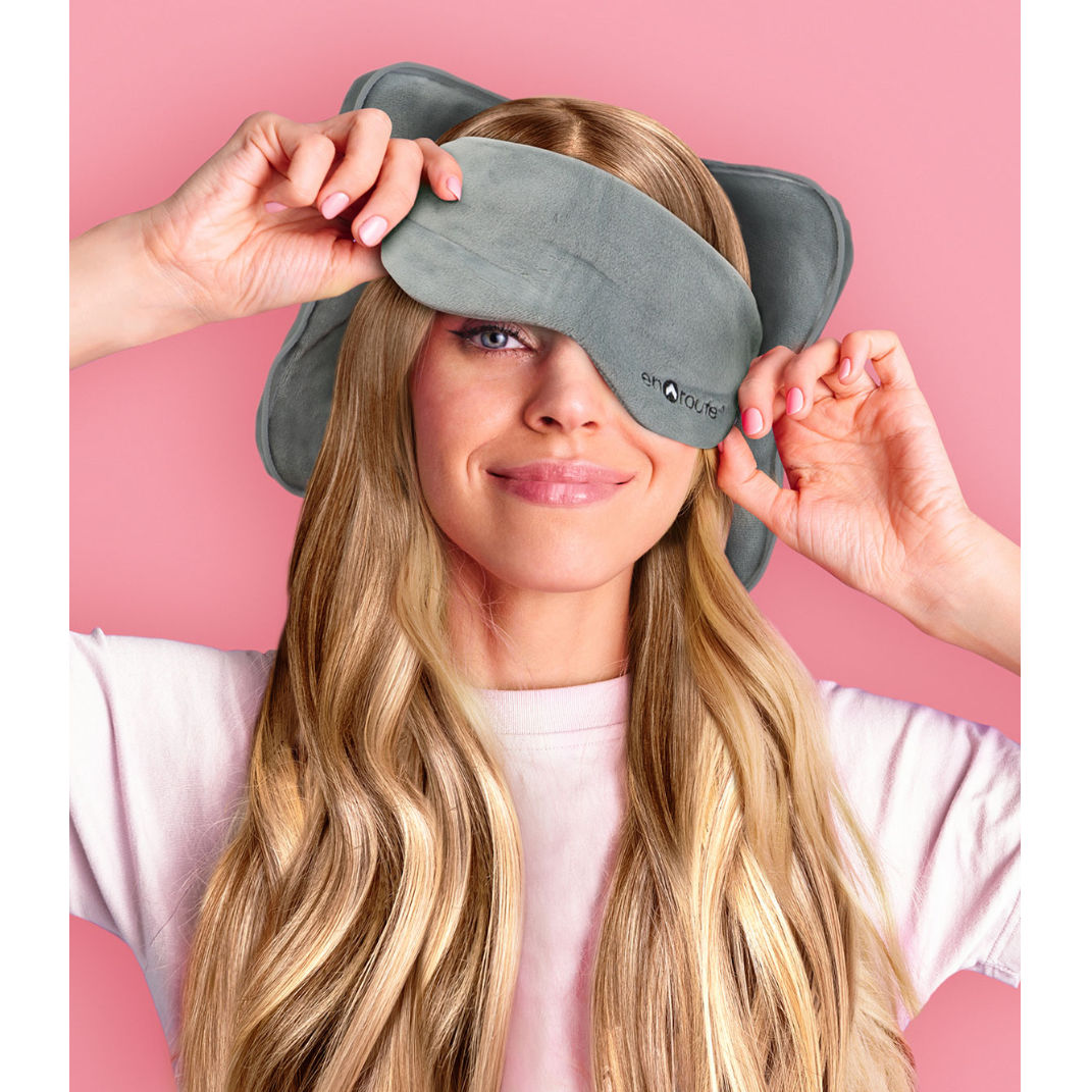 En Route® The Zzz Pod 2-in-1 Travel Pillow & Eye Mask – Steve's Hallmark