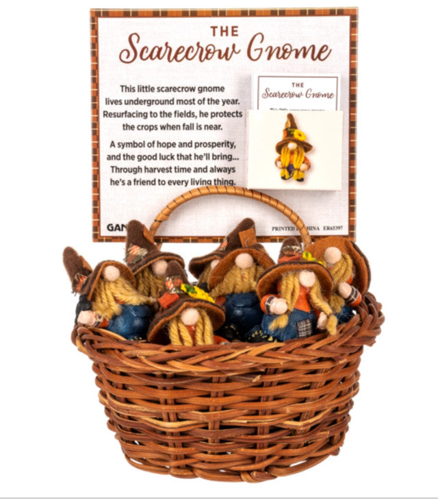Little Fall Halloween Scarecrow Gnome Token Charm Figurine – Steve's ...