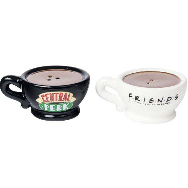 Friends Black and White Central Perk Ceramic Salt & Pepper Shakers ...