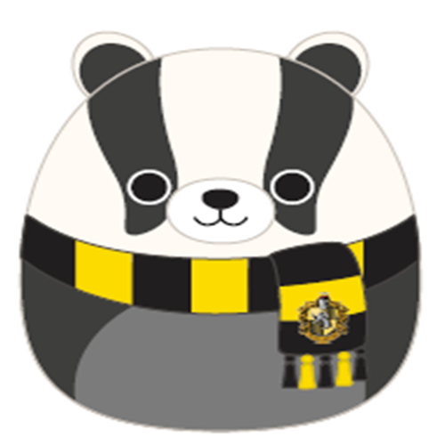 Squishmallow Harry Potter Hufflepuff Badger 10" Stuffed Plush by Kelly ...