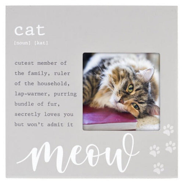 Meow Definition Cat Picture Frame Holds 3"x3" Photo – Steve's Hallmark