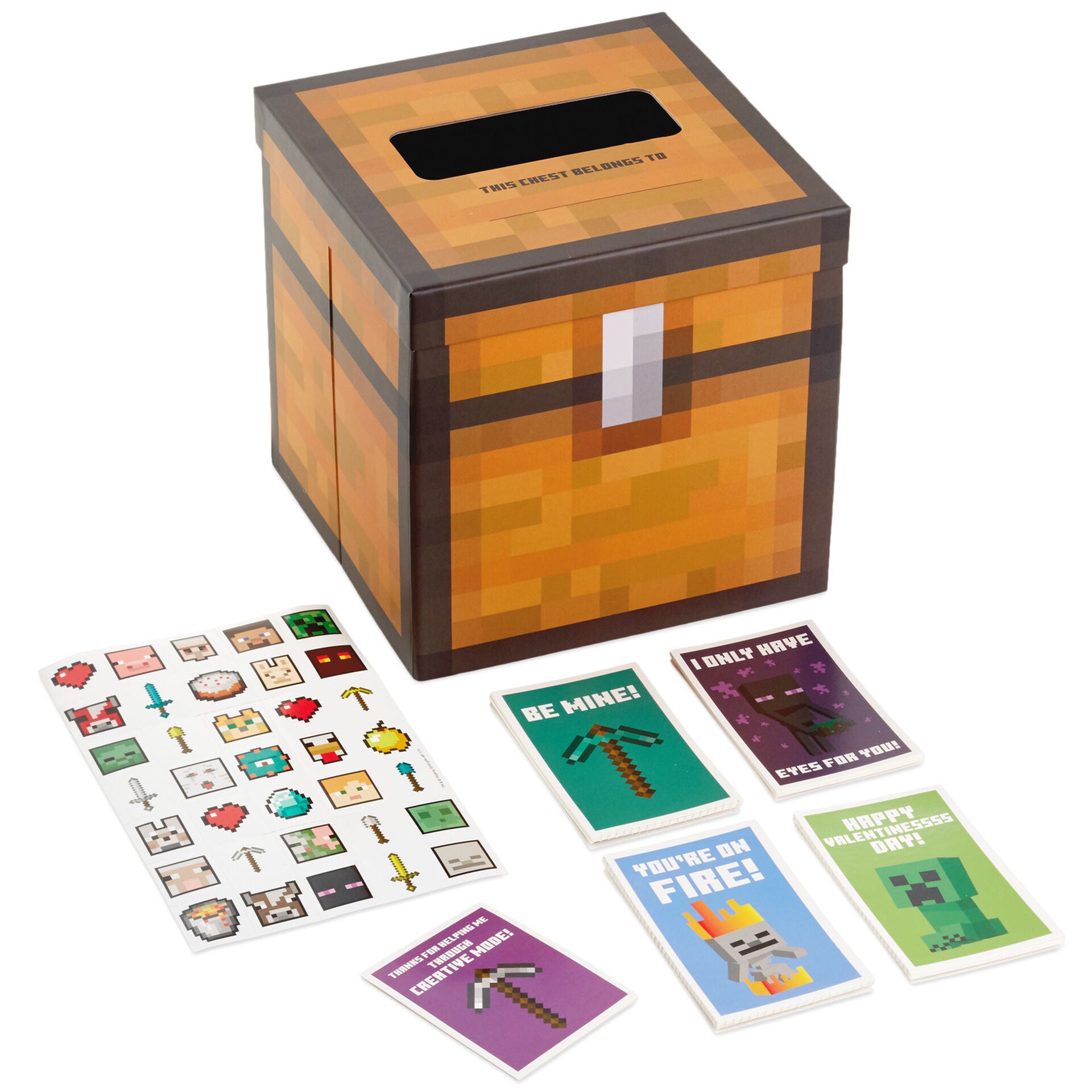 Minecraft Valentines Box Minecraft Valentines Valentine Day Boxes