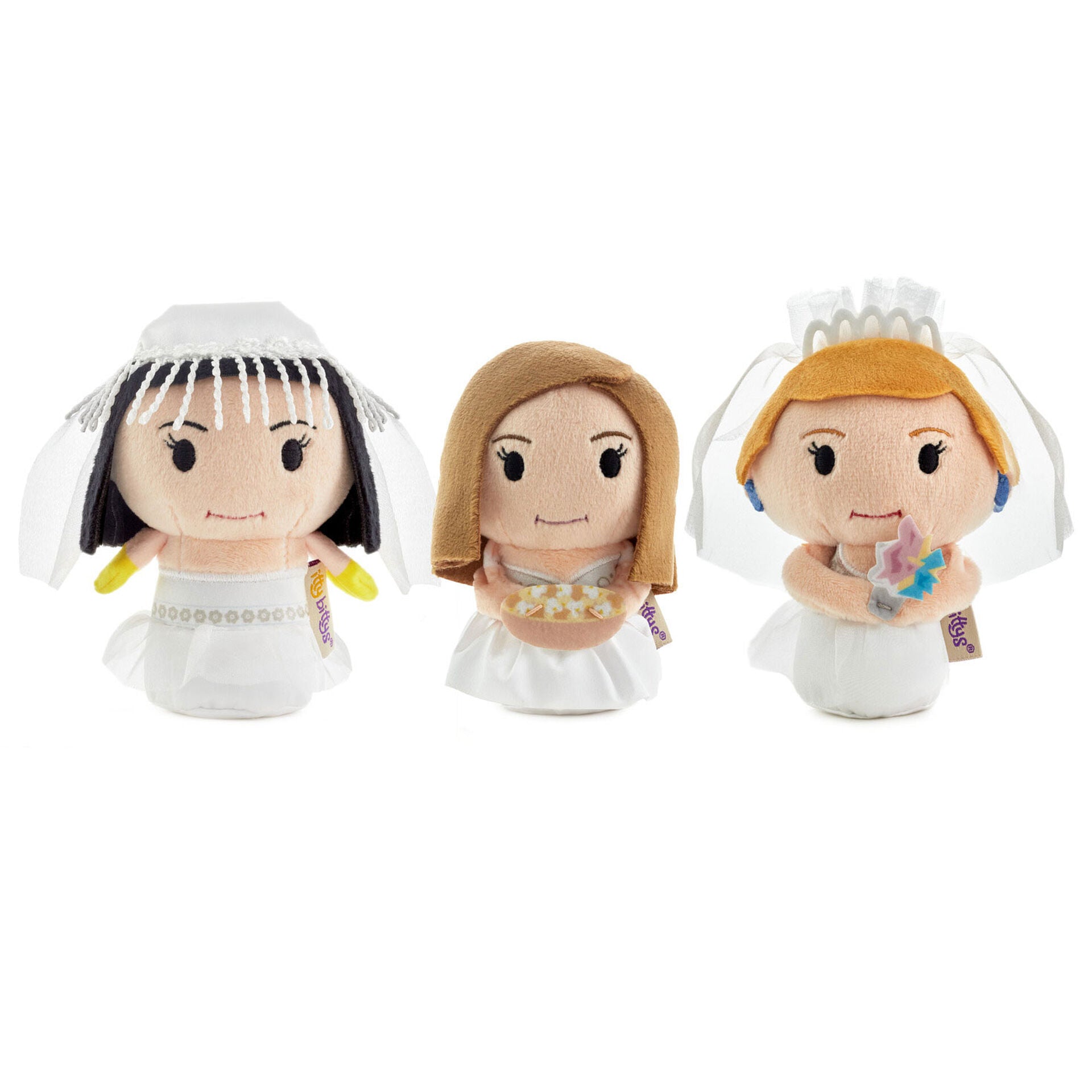 Hallmark itty bittys® Friends Monica, Rachel and Phoebe in Wedding Dre ...