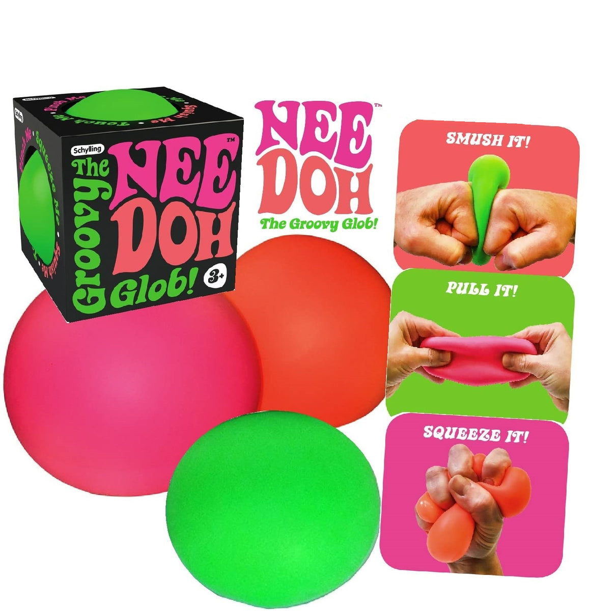 The Original Nee Doh Groovy Glob Stress Relief Ball – Steve's Hallmark