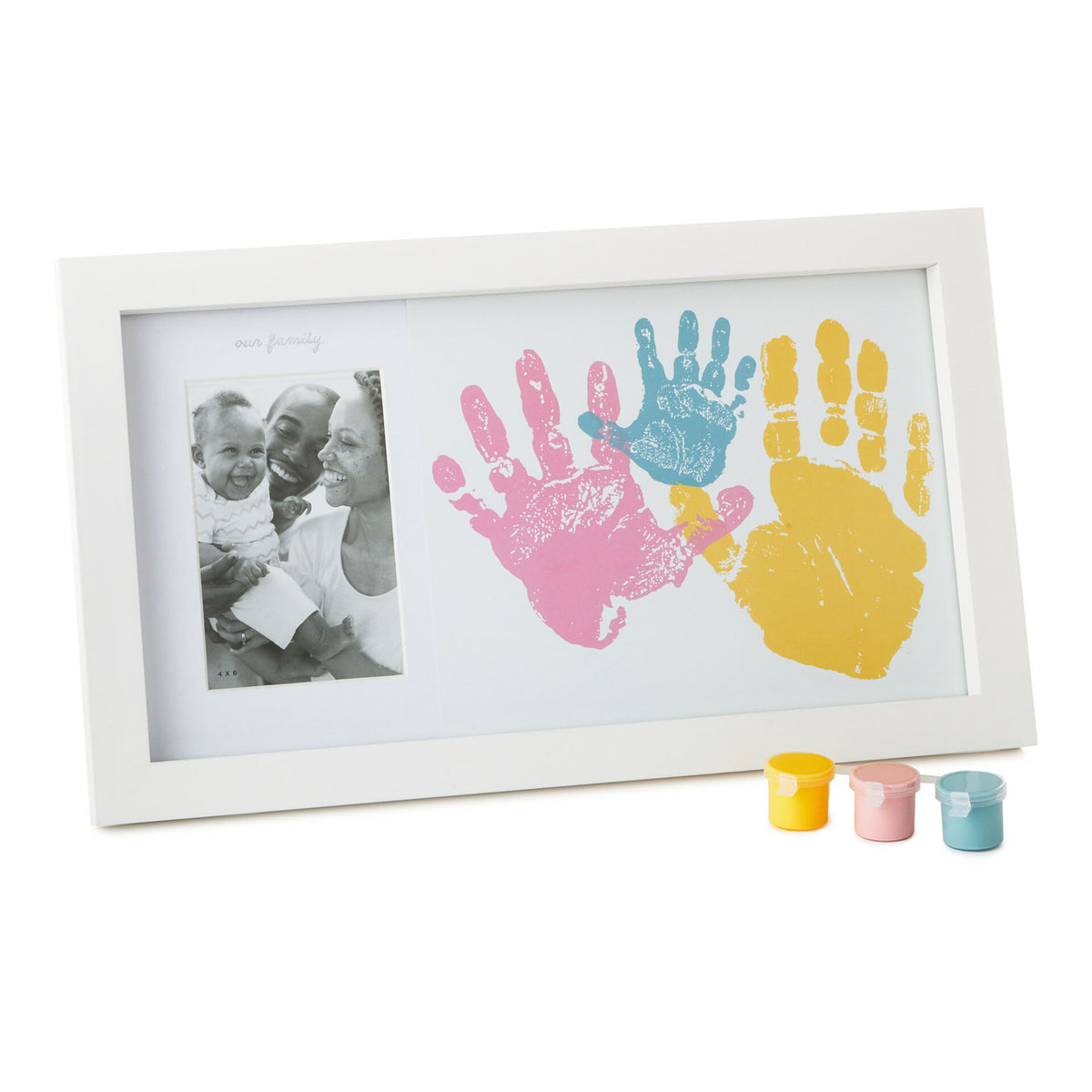 Hallmark Our Family Handprint Picture Frame Kit Holds 4 X 6, 51% OFF