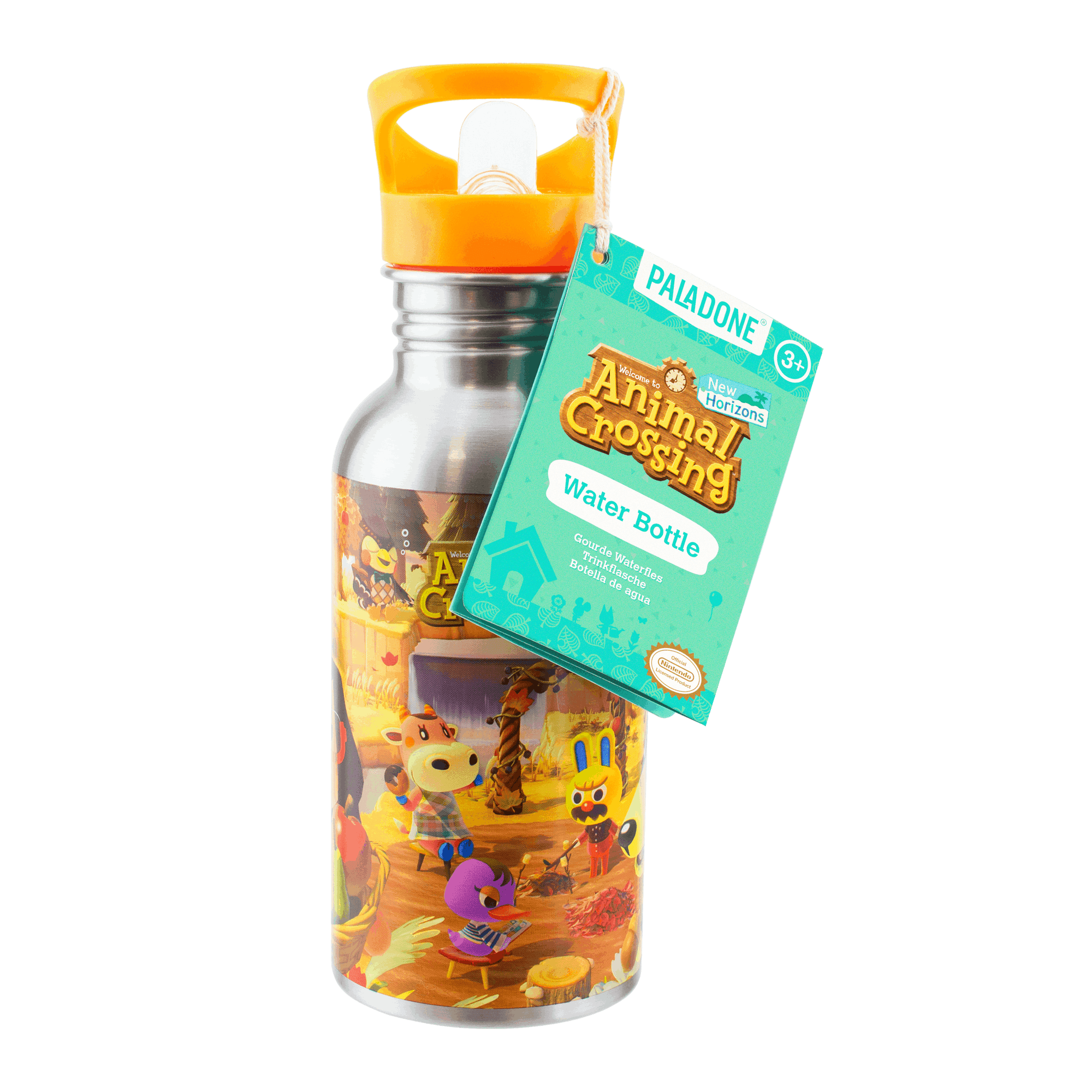 Animal Crossing Metal Water Bottle with Straw Autumn Scene – Steve's ...
