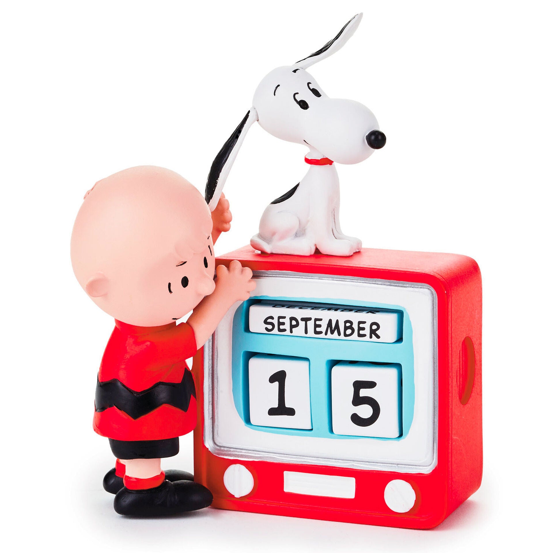 Hallmark Peanuts® Charlie Brown and Snoopy Perpetual Calendar TV Set F ...