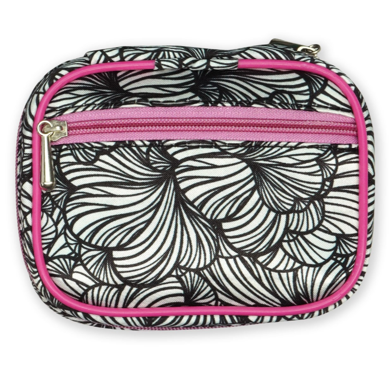 Black & Pink Bloom Pill & Vitamin Case – Steve's Hallmark