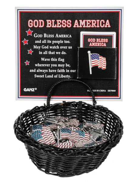 God Bless America Swivel Flag Token Charm – Steve's Hallmark