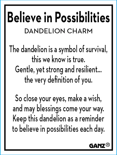 Dandelion Token Charm – Steve's Hallmark