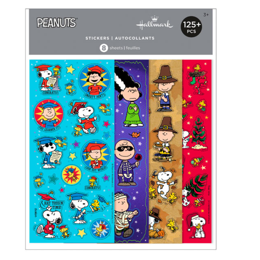 Hallmark Peanuts® Holiday Stickers Assortment – Steve's Hallmark
